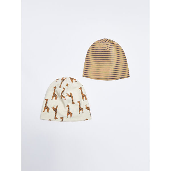 Desenli Erkek Bebek Bere 2'li Desenli Erkek Bebek Bere 2'li