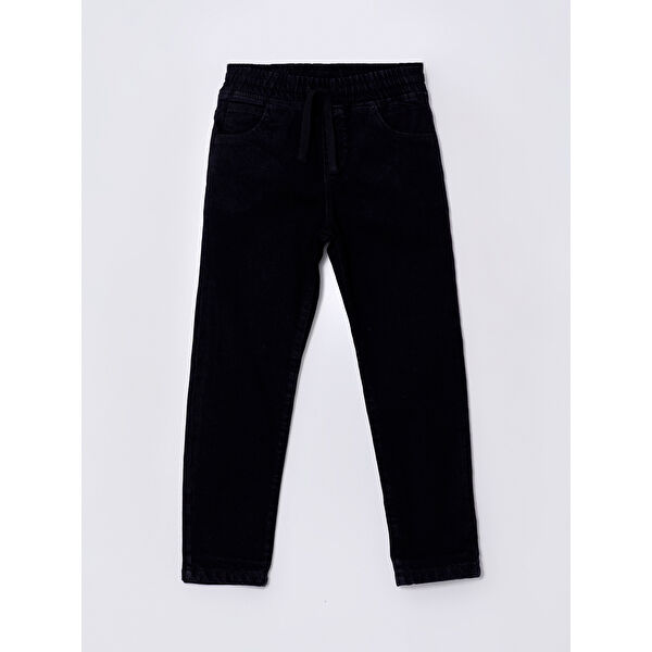 Beli Lastikli Basic Astarlı Erkek Çocuk Jean Pantolon Beli Lastikli Basic Astarlı Erkek Çocuk Jean Pantolon