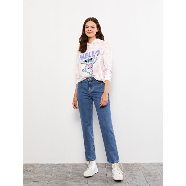 Yüksek Bel Straight Fit Kadın Jean Pantolon