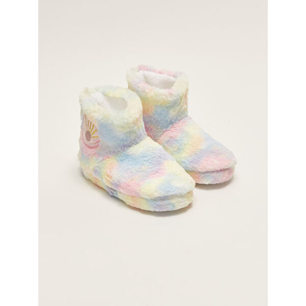 Nakışlı Pelüş Kız Çocuk Ev Botu