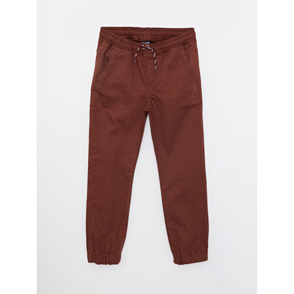 Beli Lastikli Basic Gabardin Erkek Çocuk Jogger Pantolon