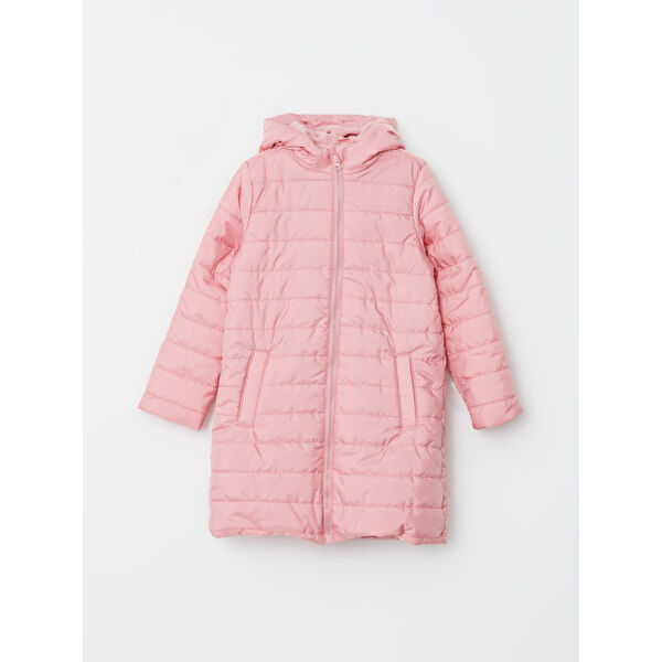 Kapüşonlu Basic Kız Çocuk Mont