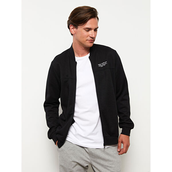 Standart Kalıp Kolej Yaka Erkek Spor Hırka