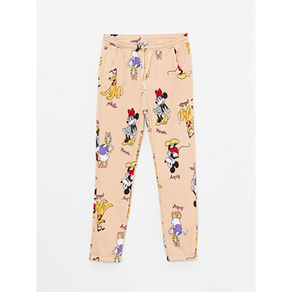 Beli Lastikli Disney Baskılı Kız Çocuk Eşofman Altı