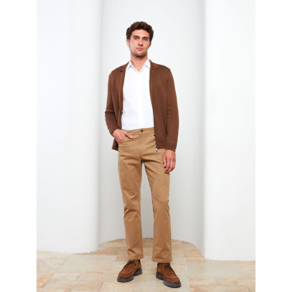 Standart Kalıp Gabardin Erkek Chino Pantolon Standart Kalıp Gabardin Erkek Chino Pantolon