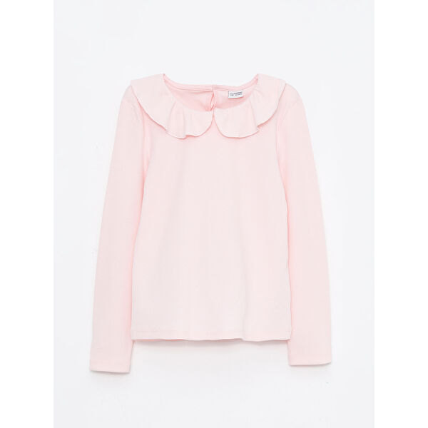 Bebe Yaka Basic Uzun Kollu Kız Çocuk Tişört Bebe Yaka Basic Uzun Kollu Kız Çocuk Tişört