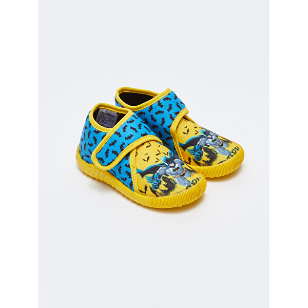 Batman Lisanslı Baskılı Cırt Cırtlı Erkek Çocuk Panduf