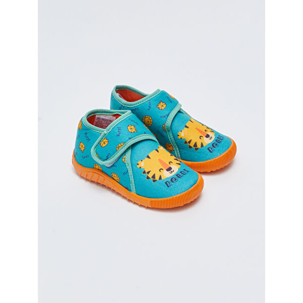 Baskılı Cırt Cırtlı Erkek Çocuk Panduf