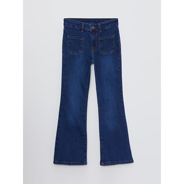 Basic İspanyol Paça Kız Çocuk Jean Pantolon