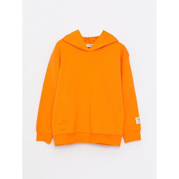 Kapüşonlu Basic Uzun Kollu Kız Çocuk Sweatshirt
