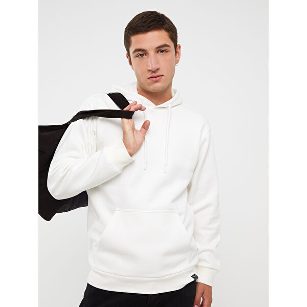 Kapüşonlu Uzun Kollu Erkek Sweatshirt