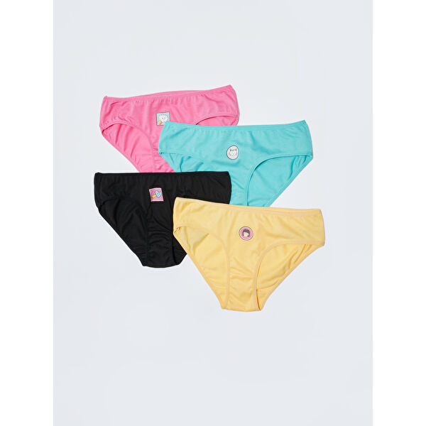 Baskılı Pamuklu Kız Çocuk Külot 4'lü Baskılı Pamuklu Kız Çocuk Külot 4'lü