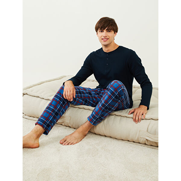 Standart Kalıp Ekose Polar Erkek Pijama Alt Standart Kalıp Ekose Polar Erkek Pijama Alt