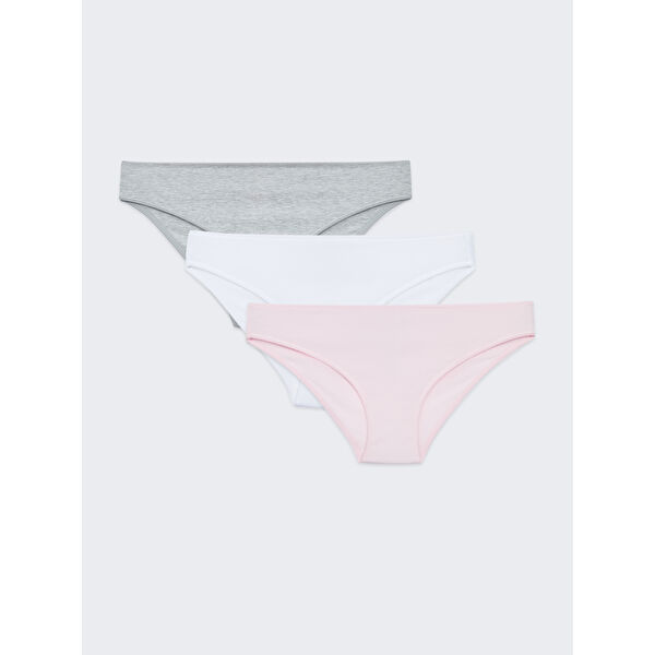 Düz Kadın Klasik Külot 3'lü Paket