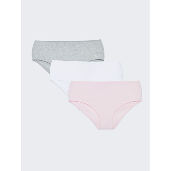 Düz Klasik Kadın Külot 3'lü Paket