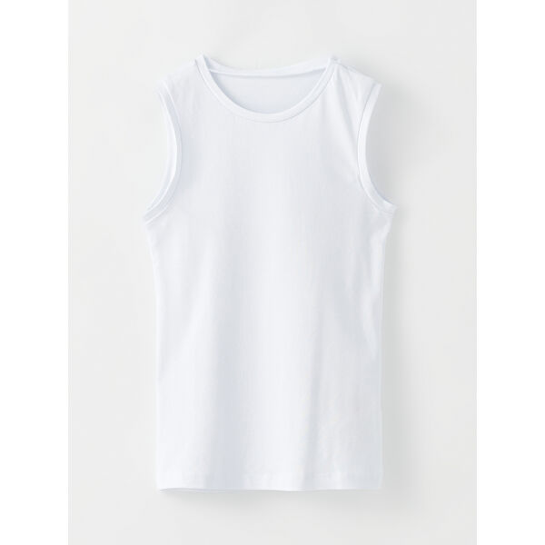 Bisiklet Yaka Basic Pamuklu Kız Çocuk Atlet