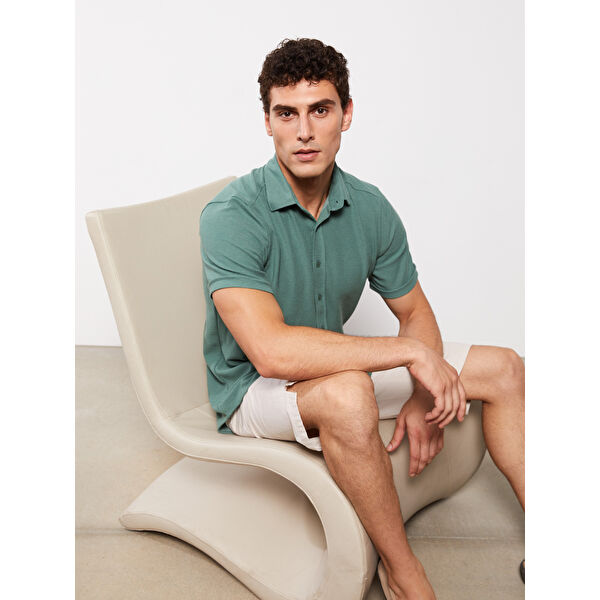 Regular Fit Kısa Kollu Erkek Gömlek