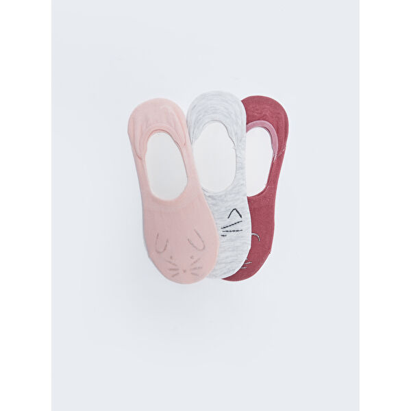 Baskılı Kadın Babet Çorap 3'lü Paket