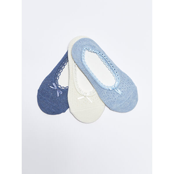 Nakışlı Kadın Babet Çorap 3'lü Paket Nakışlı Kadın Babet Çorap 3'lü Paket