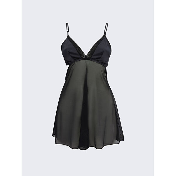 Dolgusuz Düz Saten Babydoll Dolgusuz Düz Saten Babydoll