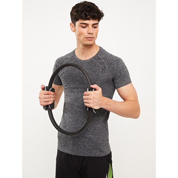 Bisiklet Yaka Kısa Kollu Baskılı Erkek Spor Tişört