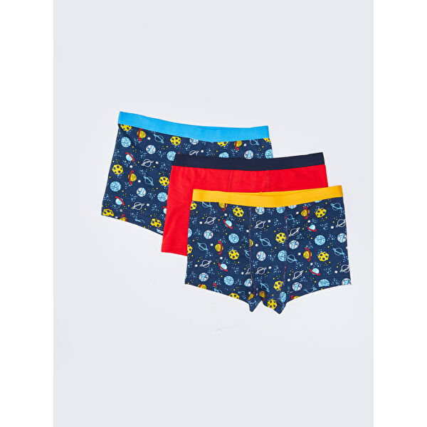 Pamuklu Erkek Çocuk Boxer 3'lü