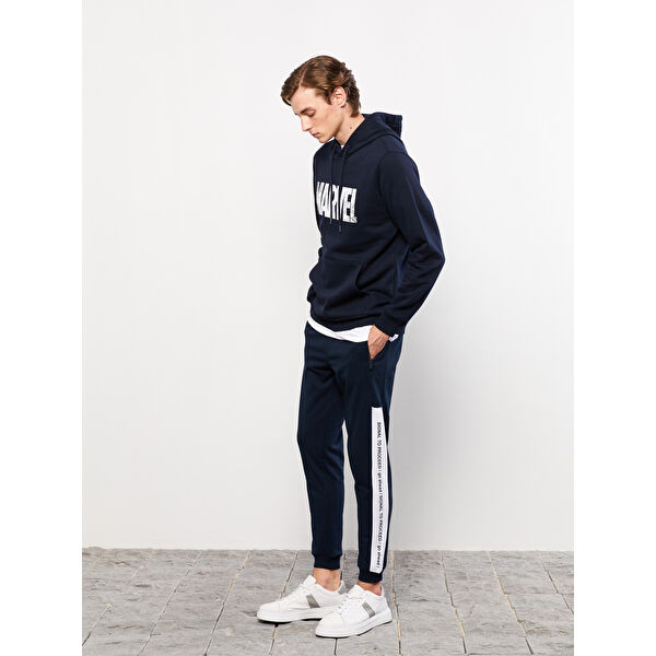 Slim Fit Baskılı Erkek Jogger Eşofman Altı