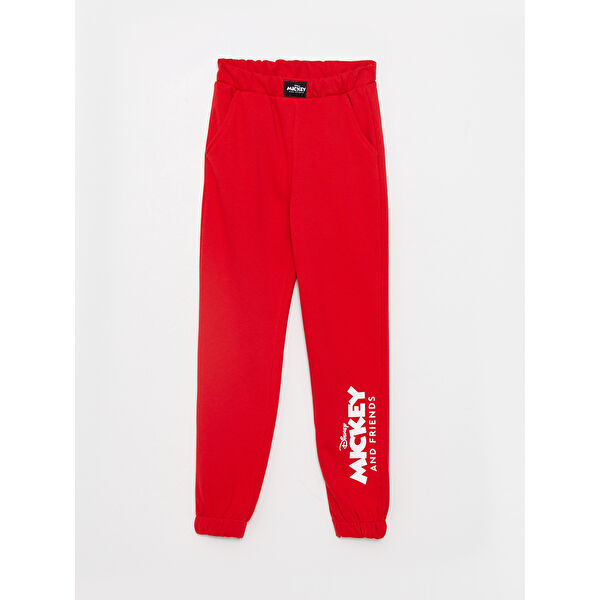Beli Lastikli Mickey Mouse Baskılı Kız Çocuk Jogger Eşofman Altı Beli Lastikli Mickey Mouse Baskılı Kız Çocuk Jogger Eşofman Altı