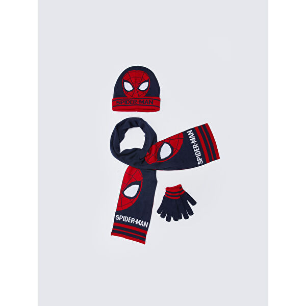 Spiderman Lisanslı Erkek Çocuk Triko Atkı Bere Ve Eldiven Spiderman Lisanslı Erkek Çocuk Triko Atkı Bere Ve Eldiven