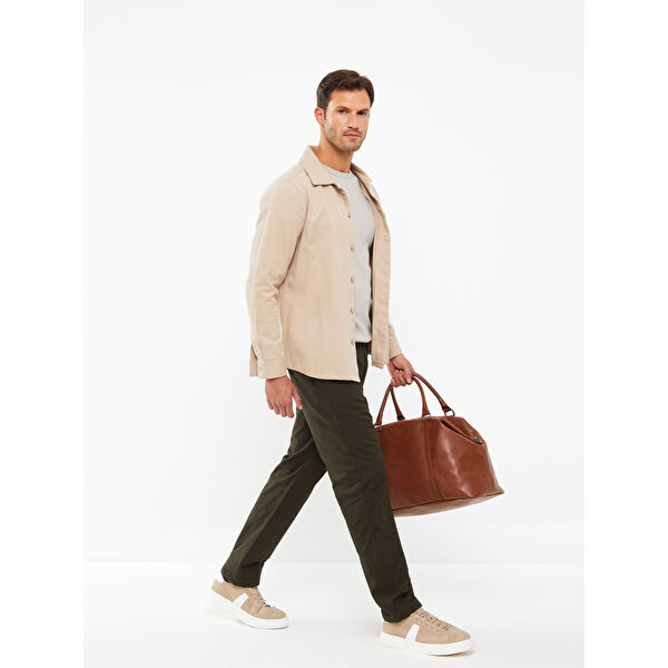 Standart Kalıp Gabardin Erkek Chino Pantolon Standart Kalıp Gabardin Erkek Chino Pantolon
