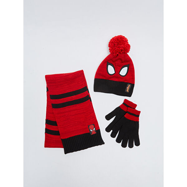 Spiderman Lisanslı Erkek Çocuk Atkı Bere ve Eldiven Takımı Spiderman Lisanslı Erkek Çocuk Atkı Bere ve Eldiven Takımı