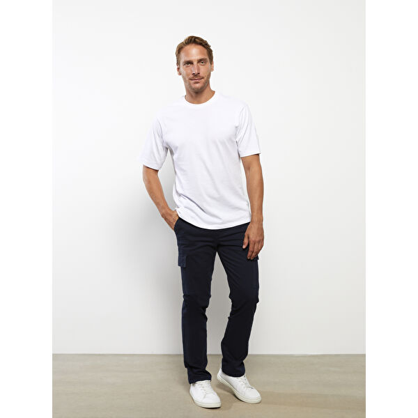 Standart Kalıp Gabardin Erkek Kargo Pantolon Standart Kalıp Gabardin Erkek Kargo Pantolon