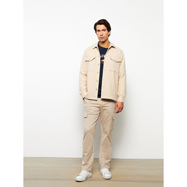 Standart Kalıp Gabardin Erkek Kargo Pantolon Standart Kalıp Gabardin Erkek Kargo Pantolon