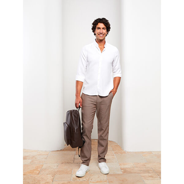 Slim Fit Dokulu Erkek Pantolon Slim Fit Dokulu Erkek Pantolon