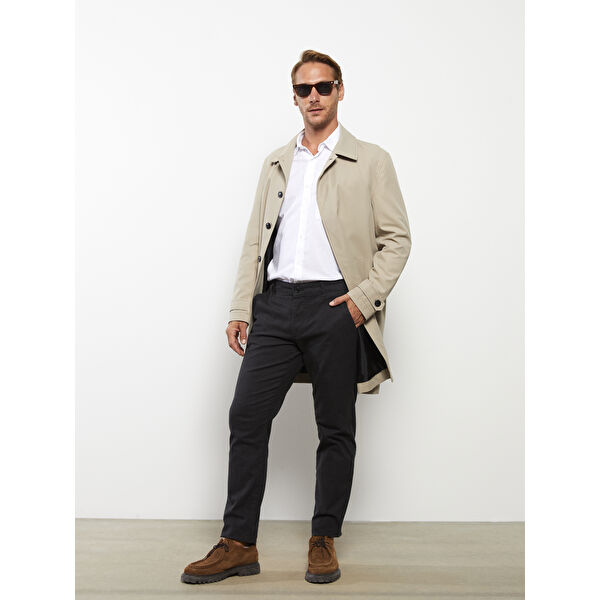 Slim Fit Dokulu Erkek Pantolon