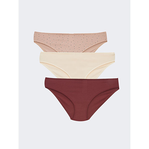 Desenli Bikini Külot 3'lü Paket Desenli Bikini Külot 3'lü Paket