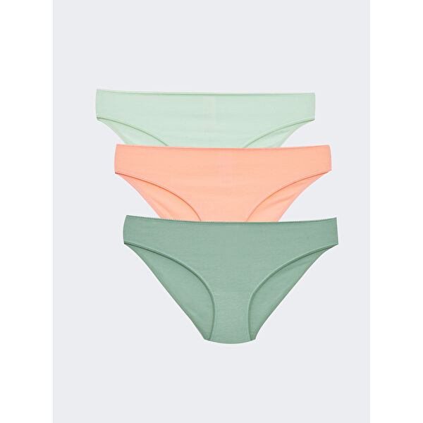Düz Bikini Külot 3'lü Paket