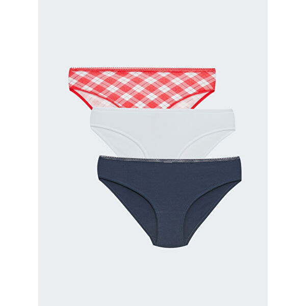 Desenli Bikini Külot 3'lü Paket