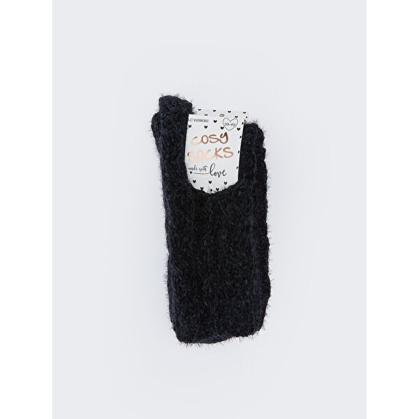 Düz Kadın Ev Çorabı