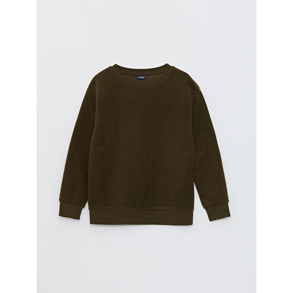 Bisiklet Yaka Basic Uzun Kollu Polar Erkek Çocuk Sweatshirt Bisiklet Yaka Basic Uzun Kollu Polar Erkek Çocuk Sweatshirt