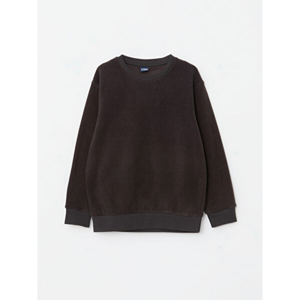 Bisiklet Yaka Basic Uzun Kollu Polar Erkek Çocuk Sweatshirt Bisiklet Yaka Basic Uzun Kollu Polar Erkek Çocuk Sweatshirt