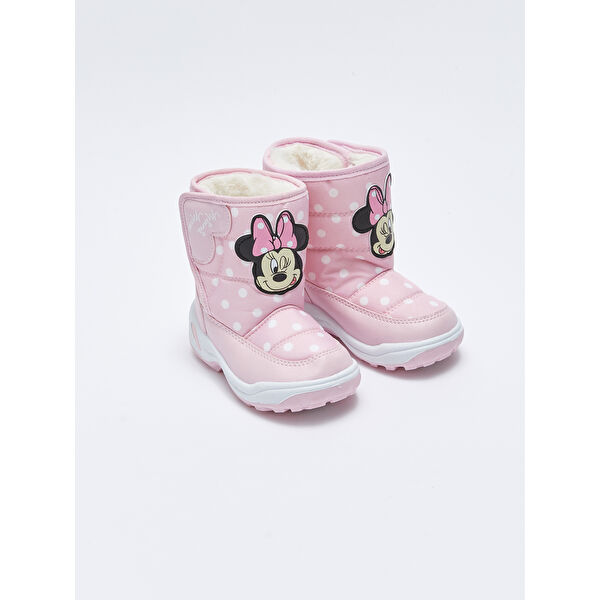 Minnie Mouse Lisanslı Cırt Cırtlı Kız Bebek Bot Minnie Mouse Lisanslı Cırt Cırtlı Kız Bebek Bot