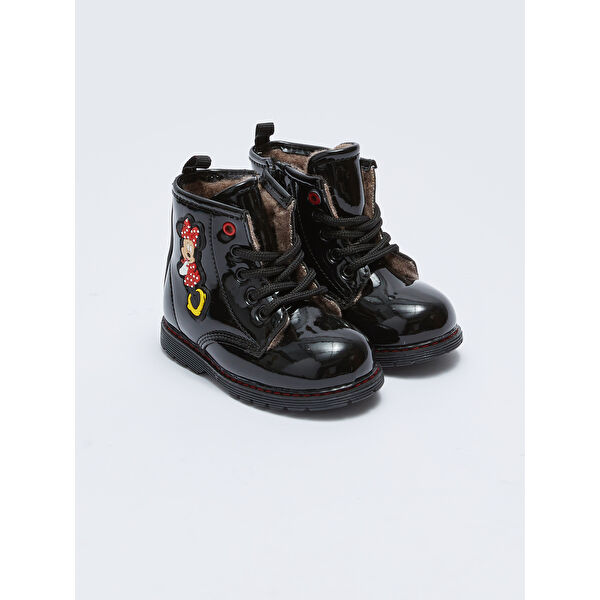 Minnie Mouse Lisanslı Bağcıklı Kız Bebek Bot Minnie Mouse Lisanslı Bağcıklı Kız Bebek Bot