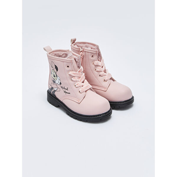 Minnie Mouse Lisanslı Bağcıklı Kız Bebek Bot Minnie Mouse Lisanslı Bağcıklı Kız Bebek Bot