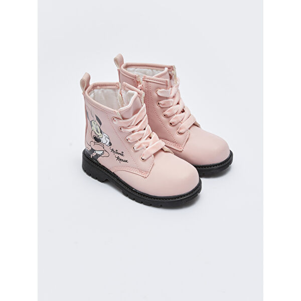 Minnie Mouse Lisanslı Bağcıklı Kız Bebek Bot Minnie Mouse Lisanslı Bağcıklı Kız Bebek Bot