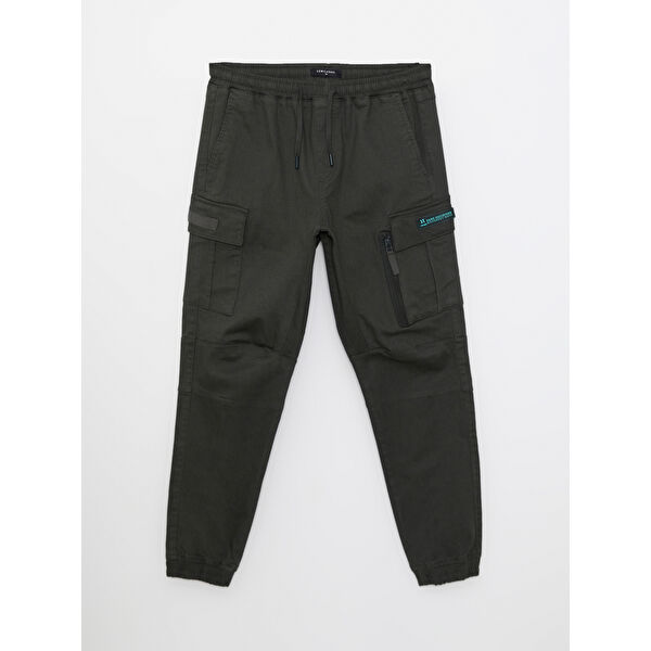 Standart Kalıp Gabardin Erkek Kargo Pantolon Standart Kalıp Gabardin Erkek Kargo Pantolon