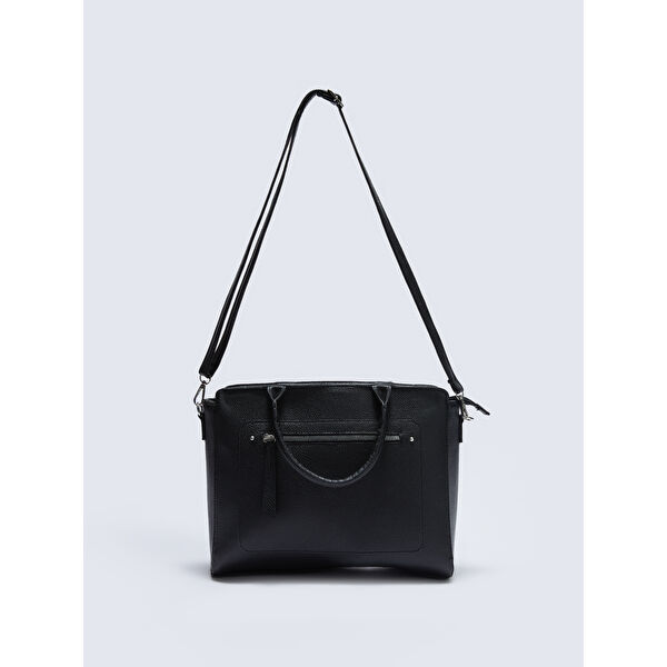 Deri Görünümlü Kadın Omuz Çantası