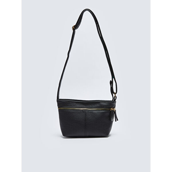 Deri Görünümlü Kadın Çapraz Çanta