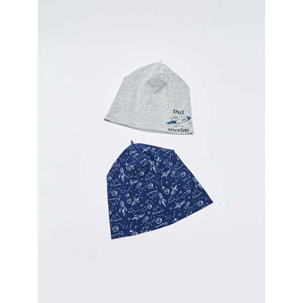 Desenli Erkek Bebek Bere 2'li Desenli Erkek Bebek Bere 2'li