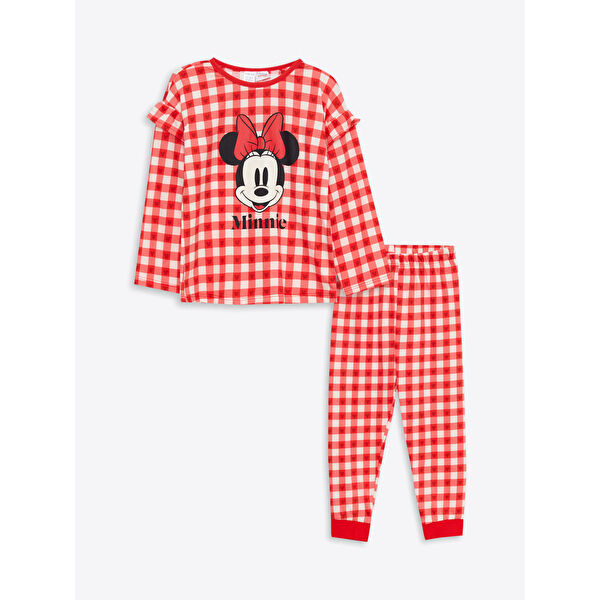 Bisiklet Yaka Uzun Kollu Minnie Mouse Baskılı Kız Bebek Tişört ve Eşofman Alt 2'li Bisiklet Yaka Uzun Kollu Minnie Mouse Baskılı Kız Bebek Tişört ve Eşofman Alt 2'li